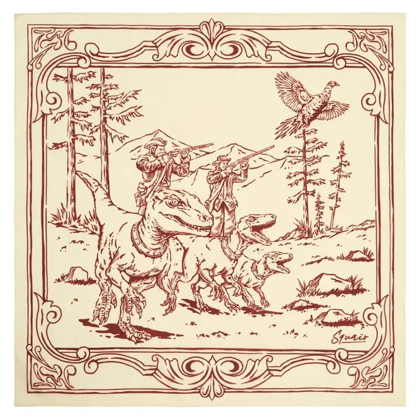 SQUAÏR Neutrals Cotton Bandana - Red