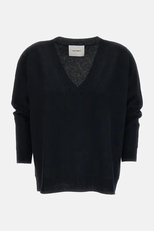 LISA YANG Kenny V Neck Sweater - Multicolor