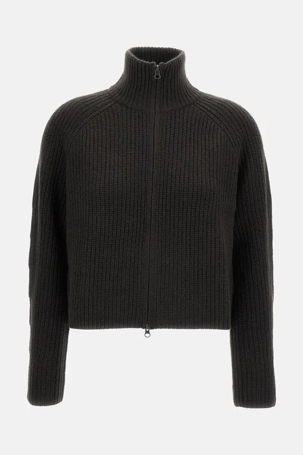 LISA YANG Sadie Zip Cardigan In Heavy-knit Cashmere - Multicolor