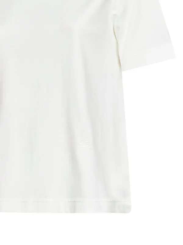 Burberry Cotton T-shirt With Check Ties - Multicolor