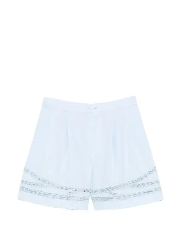 ERMANO SCERVINO Ermanno Scervino Lace Trimmed Cotton Shorts