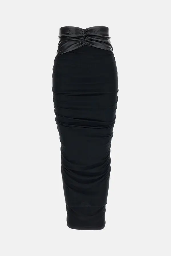 Andamane Ursula Draped Midi Skirt - Multicolor