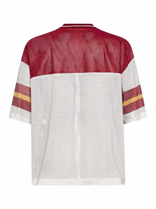 Amiri Ivory South Cali Openwork Leather Jersey
