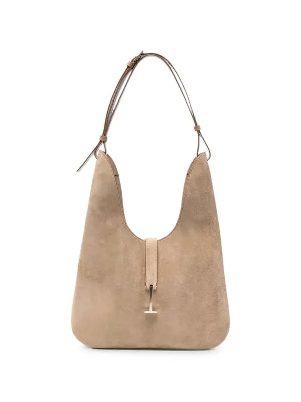 TOM FORD Suede Shoulder Bag With T-clasp - Multicolor