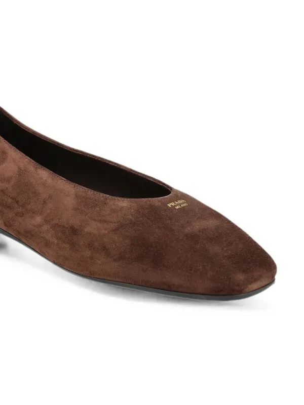 Prada Suede Ballet Flats