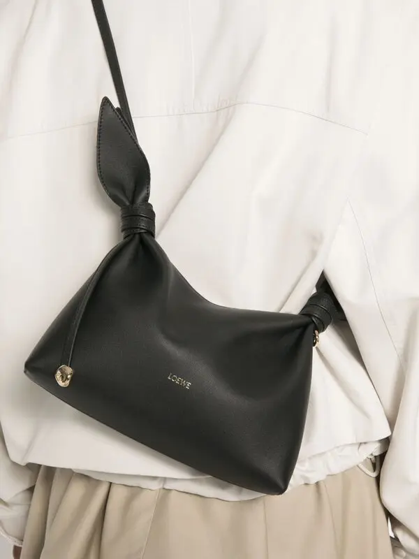 Loewe Knotted Leather Shoulder Bag - Multicolor