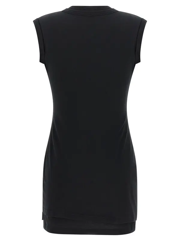 Alexander Wang Twisted Bust Layered Dress - Black