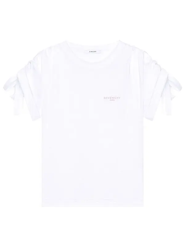 Givenchy T-shirt In Cotton With Bows - White