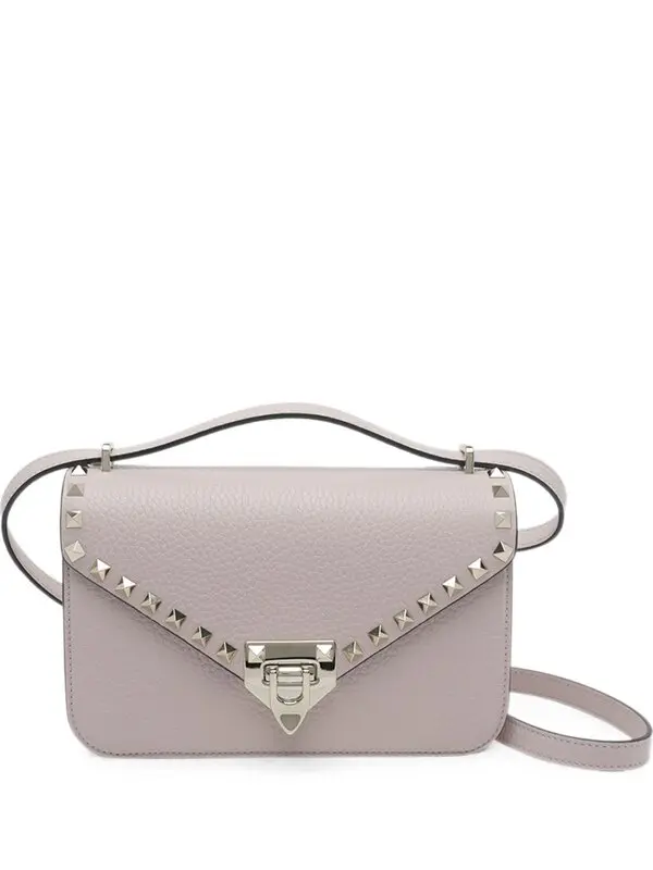 Valentino Garavani Rockstud Suede Leather Shoulder Bag - Multicolor