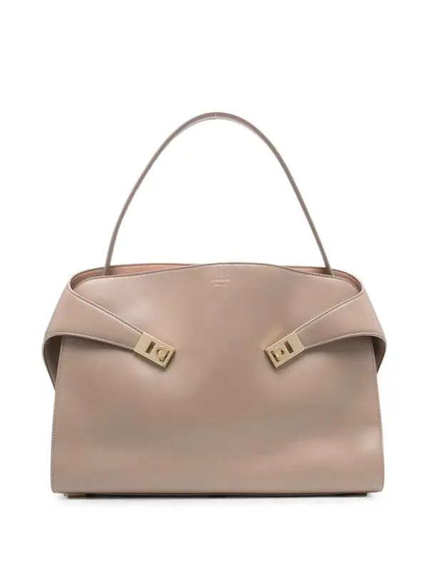 FERRAGAMO Hug Medium Leather Shoulder Bag - Multicolor