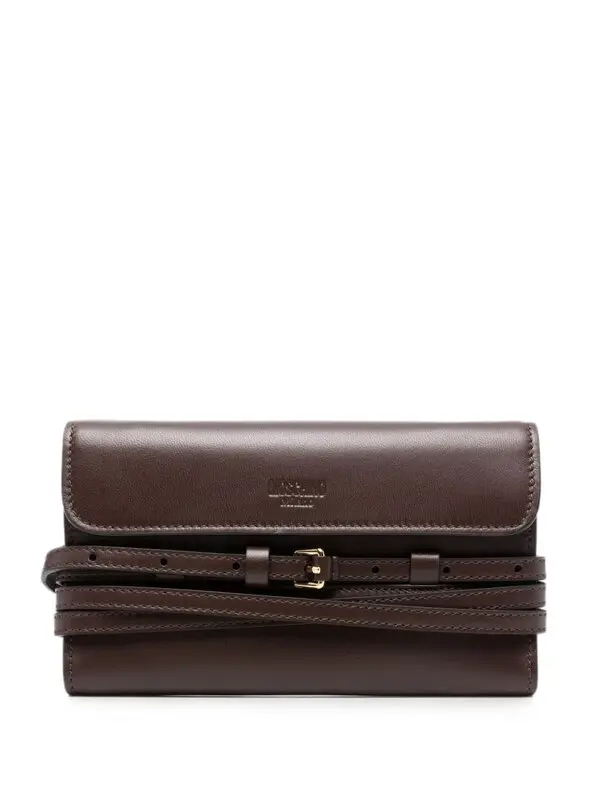 Moschino Leather Tie Detail Wallet - Multicolor