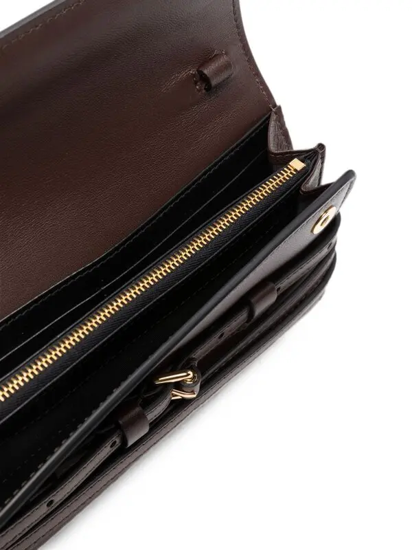 Moschino Leather Tie Detail Wallet - Multicolor