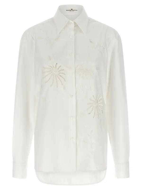 ERMANO SCERVINO Ermanno Scervino Embroidered Cotton Shirt
