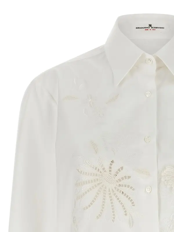ERMANO SCERVINO Ermanno Scervino Embroidered Cotton Shirt