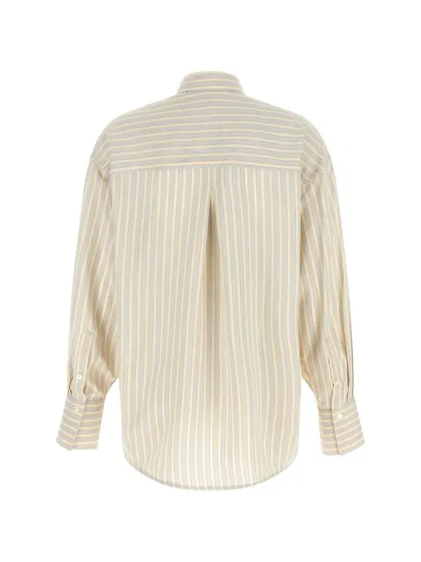 TOTEME Striped Oversized Shirt - Multicolor