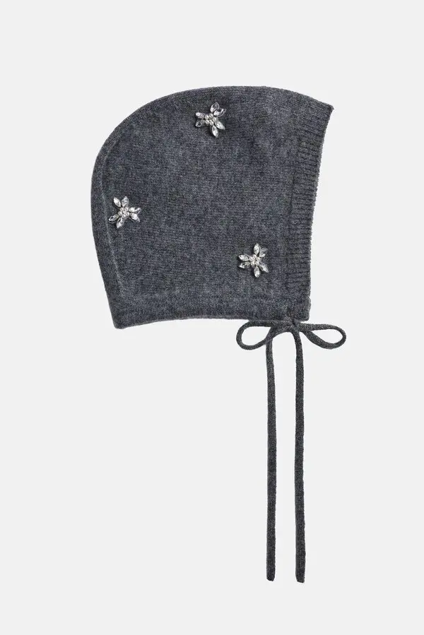 Simone Rocha Cashmere Bonnet With Emb - Multicolor