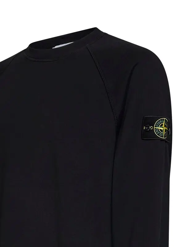 Stone Island Cotton Crewneck Sweatshirt With Badge Detail