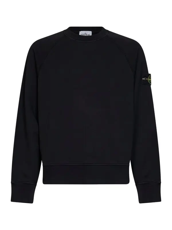 Stone Island Cotton Crewneck Sweatshirt With Badge Detail - Multicolor