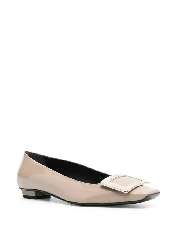 ROGER VIVIER Belle Vivier Patent Leather Ballet Flats - Multicolor