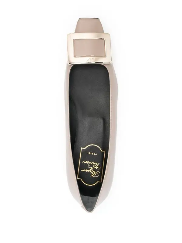 ROGER VIVIER Belle Vivier Patent Leather Ballet Flats - Multicolor