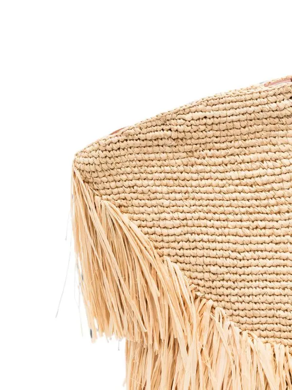 Zimmermann Raffia Tote With Fringe