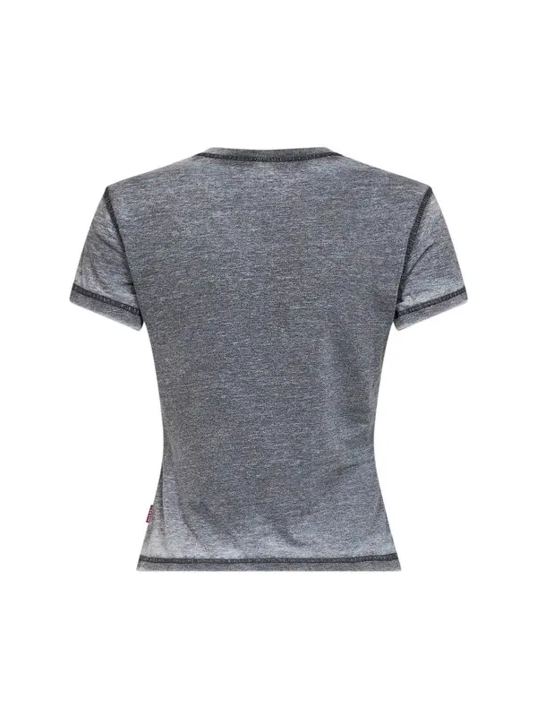 DIESEL® Black Rhinestone-embellished Jersey T-shirt - Multicolor