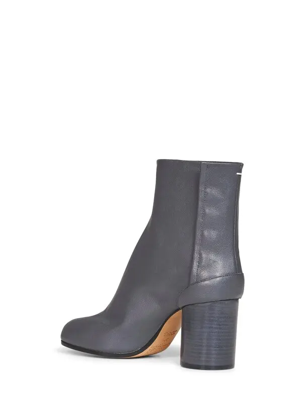 MAISON MARGIELA Grey Nappa Leather Tabi Ankle Boots