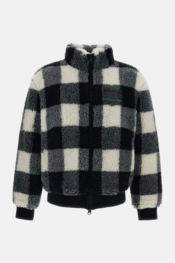 Givenchy Checked Fleece Bomber Jacket - Multicolor