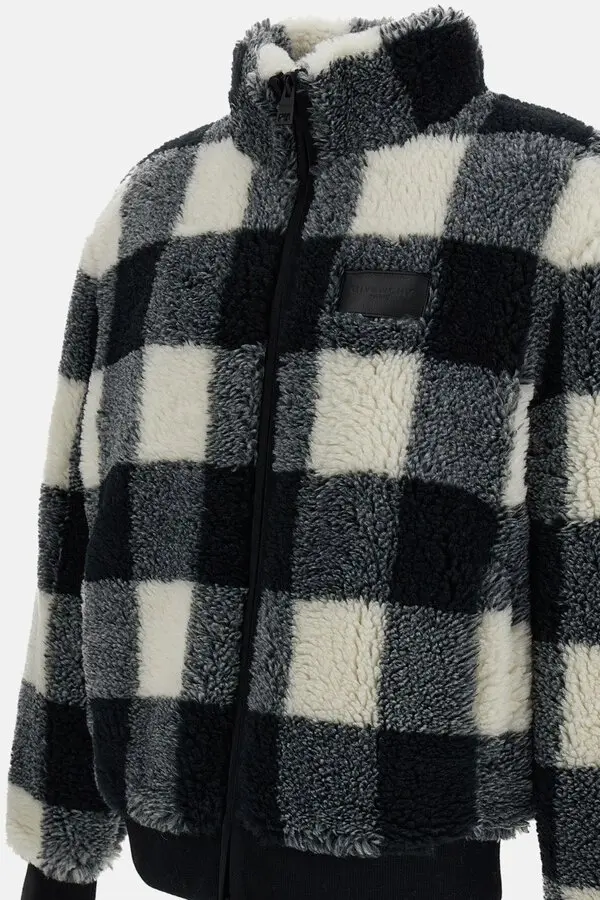 Givenchy Checked Fleece Bomber Jacket - Multicolor