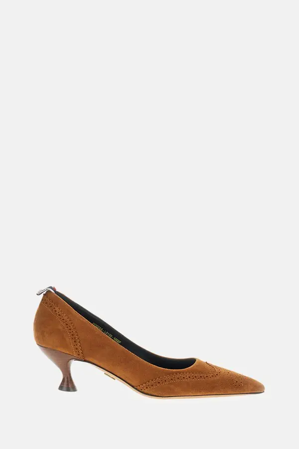 Thom Browne Suede Pointed Toe High Heel Shoes - Multicolor