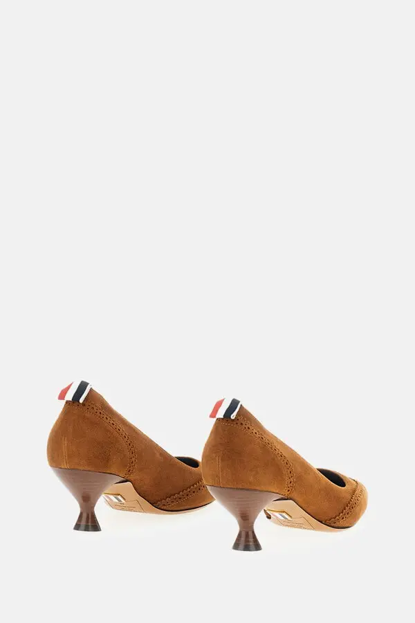 Thom Browne Suede Pointed Toe High Heel Shoes - Multicolor