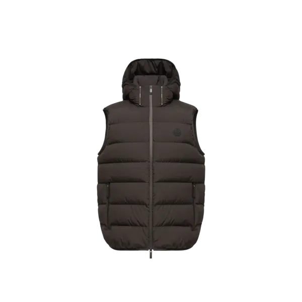 Moncler Arinella Hooded Down Vest - Black