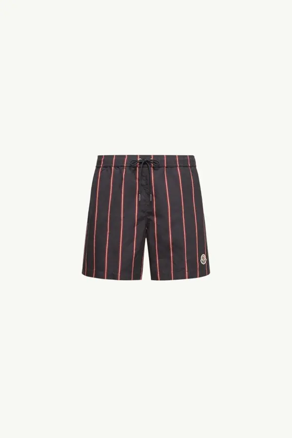 Moncler Striped Swim Shorts