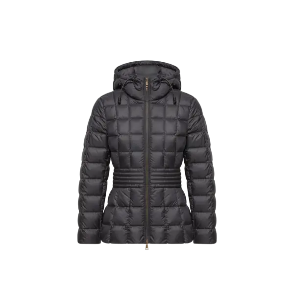 Moncler Engoulevent Short Quilted Hooded Down Jacket - Black