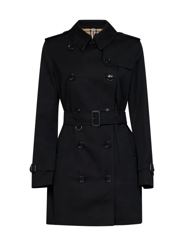 Burberry Heritage Kensington Short Trench Coat - Multicolor