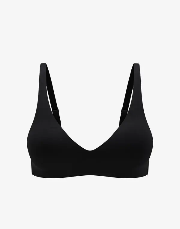 THIRDLOVE Thermoregulating Tempsync™ Wireless Plunge Bra - Black