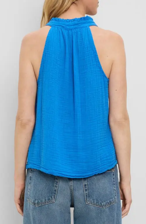 Michael Stars Viola Split Neck Tank - Pacific