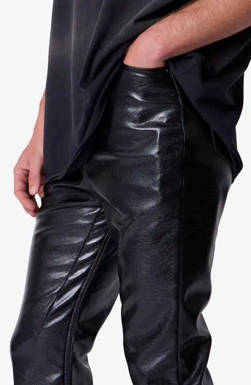 Mnml Super Stacked Faux Leather Pants