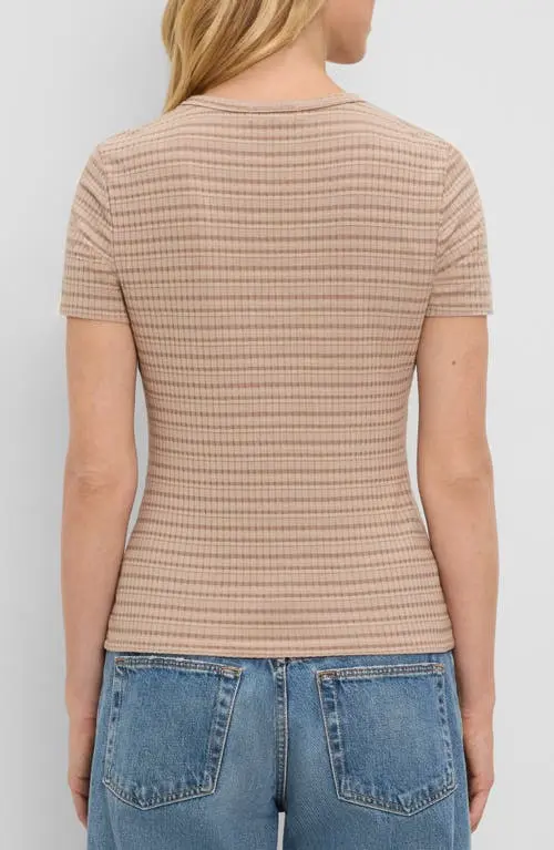 Michael Stars Verity Crewneck T-shirt - Macadamia