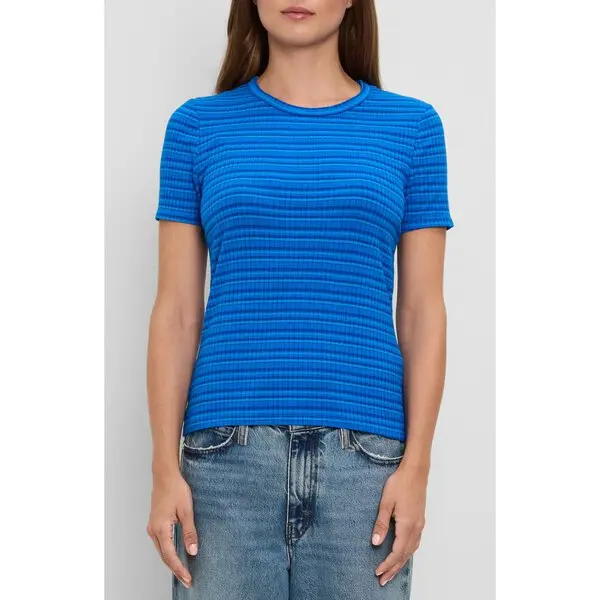 Michael Stars Verity Crewneck T-shirt - Pacific