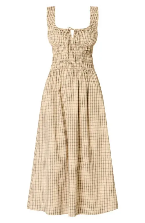 NIA Salt Midi Dress - Sand