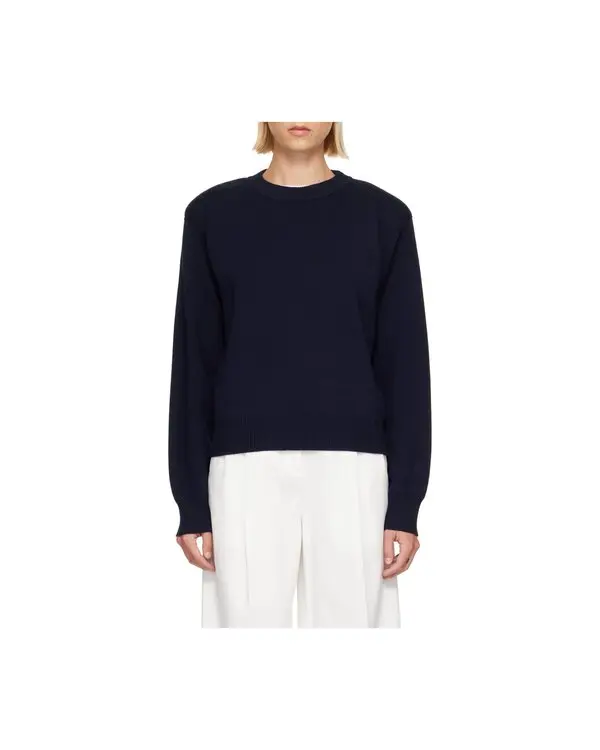 RÓHE Crew Neck Sweater With Ribbed Trim