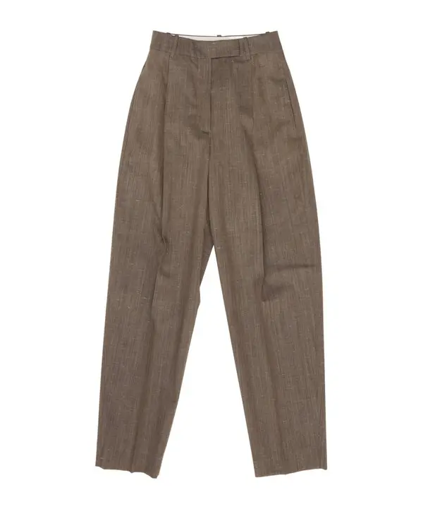 RÓHE Casual Trousers With Belt Loops - Brown