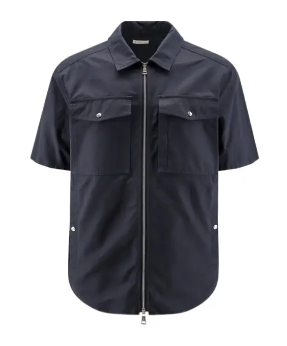 Moncler Short Sleeve Zippered Utility Shirt