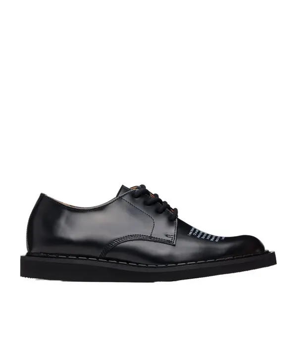 Undercover George Cox X Collaboration: People Have The Power Derby Shoes - Black