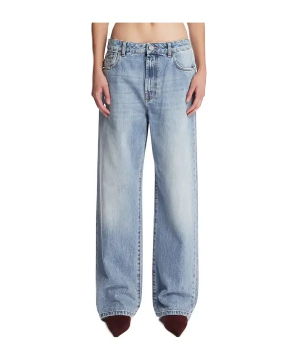 RÓHE Belt-loop Jeans - Blue