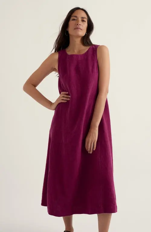 SEASALT CORNWALL Sleeveless Linen A-line Dress
