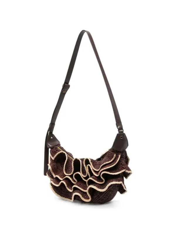 Zimmermann Goldentime Raffia Shoulder Bag - Multicolor