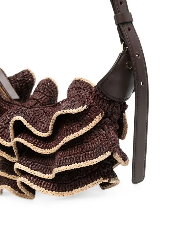 Zimmermann Goldentime Raffia Shoulder Bag - Multicolor