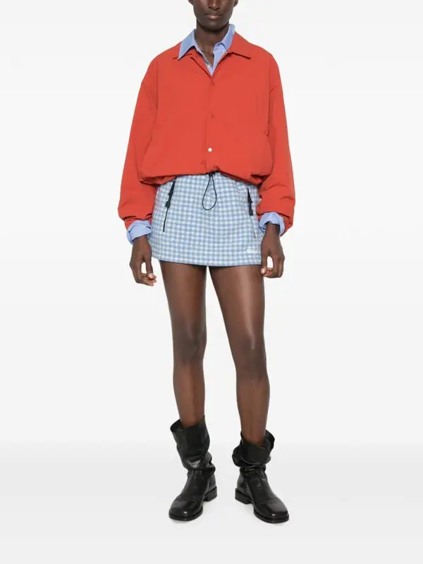 Miu Miu Wool Blend Mini Skirt